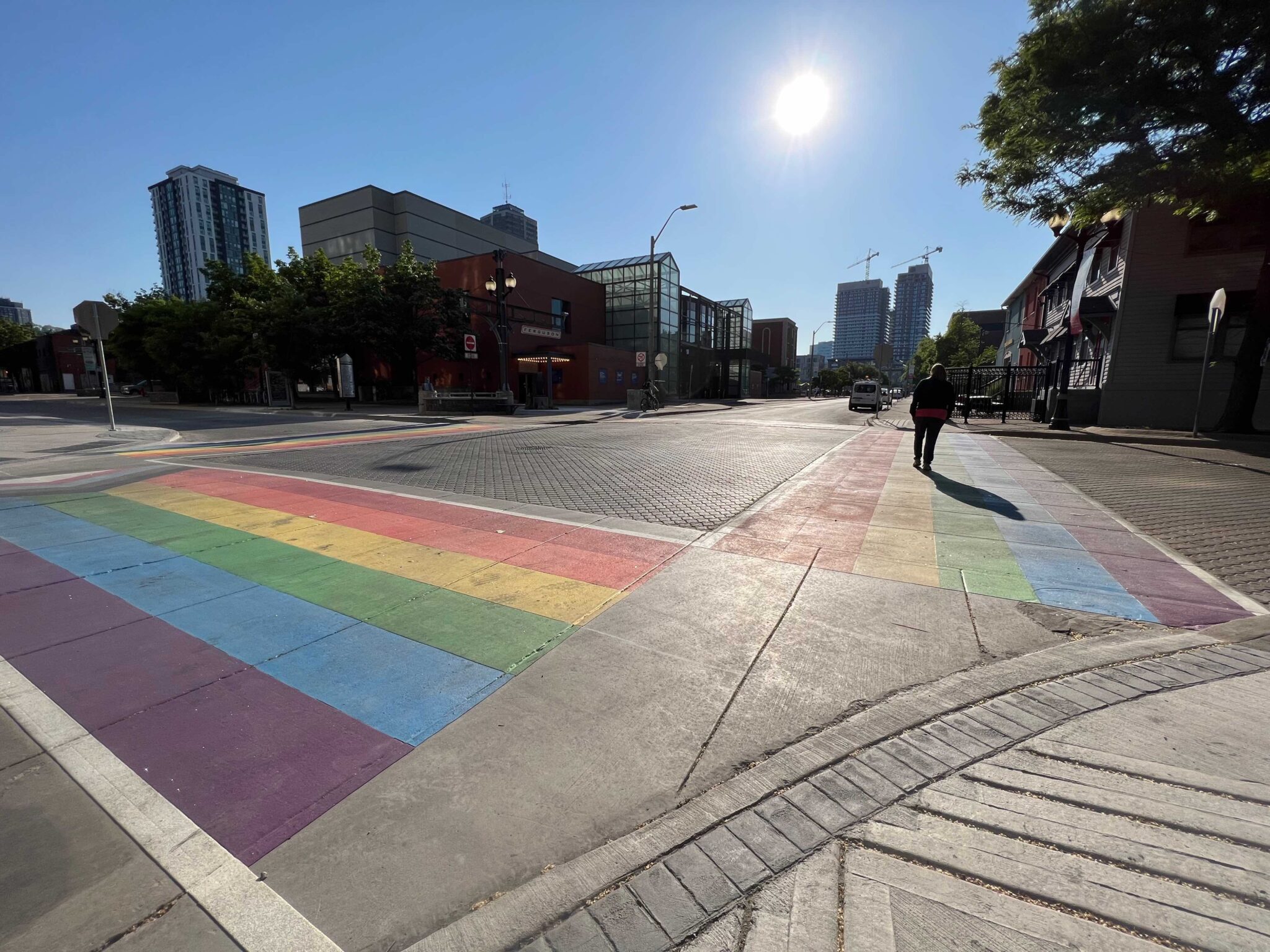 New rainbow crosswalk unveiled in Hamilton - Hamilton City Magazine